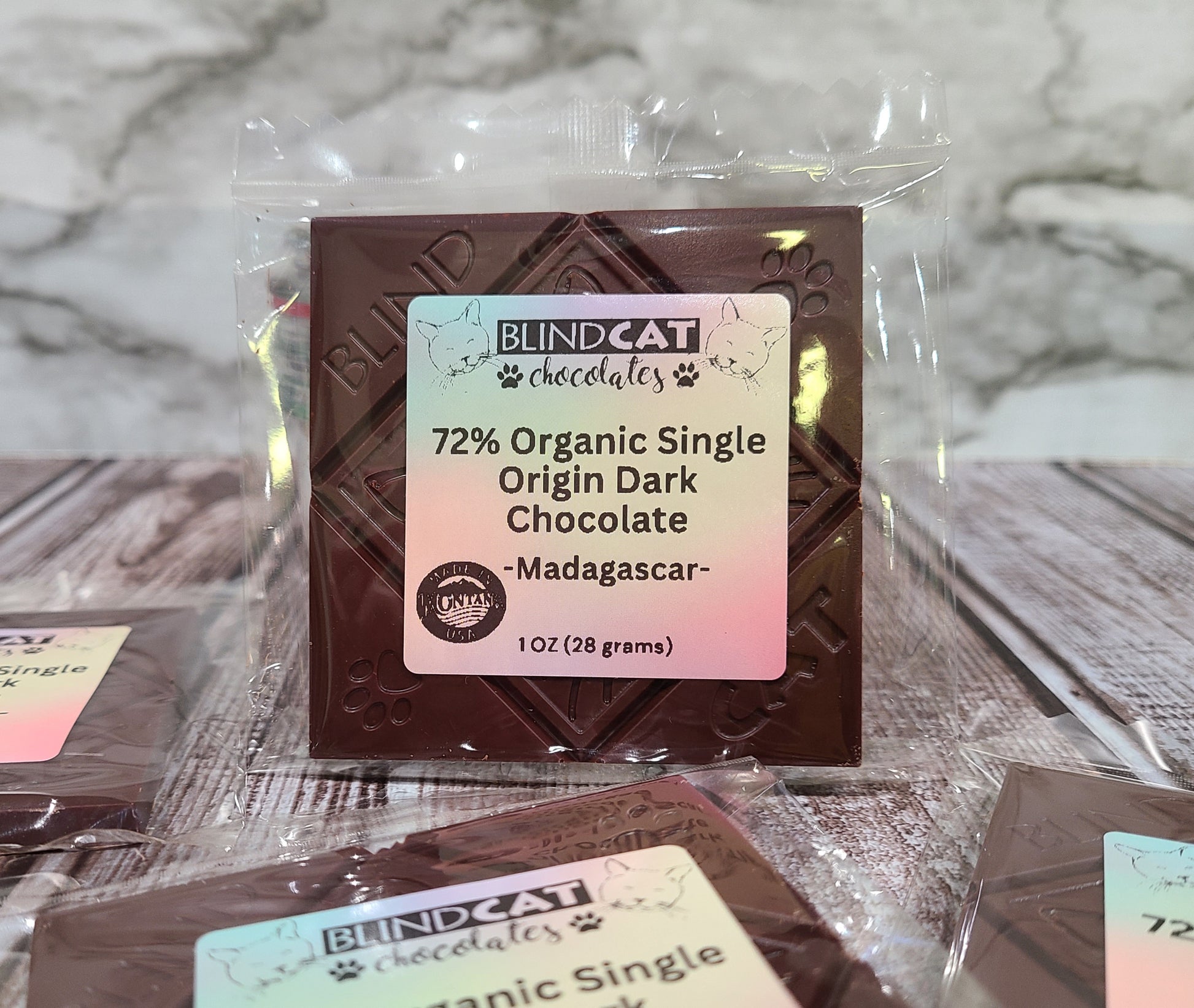 72% Organic Dark Chocolate, Madagascar – Blind Cat Chocolate