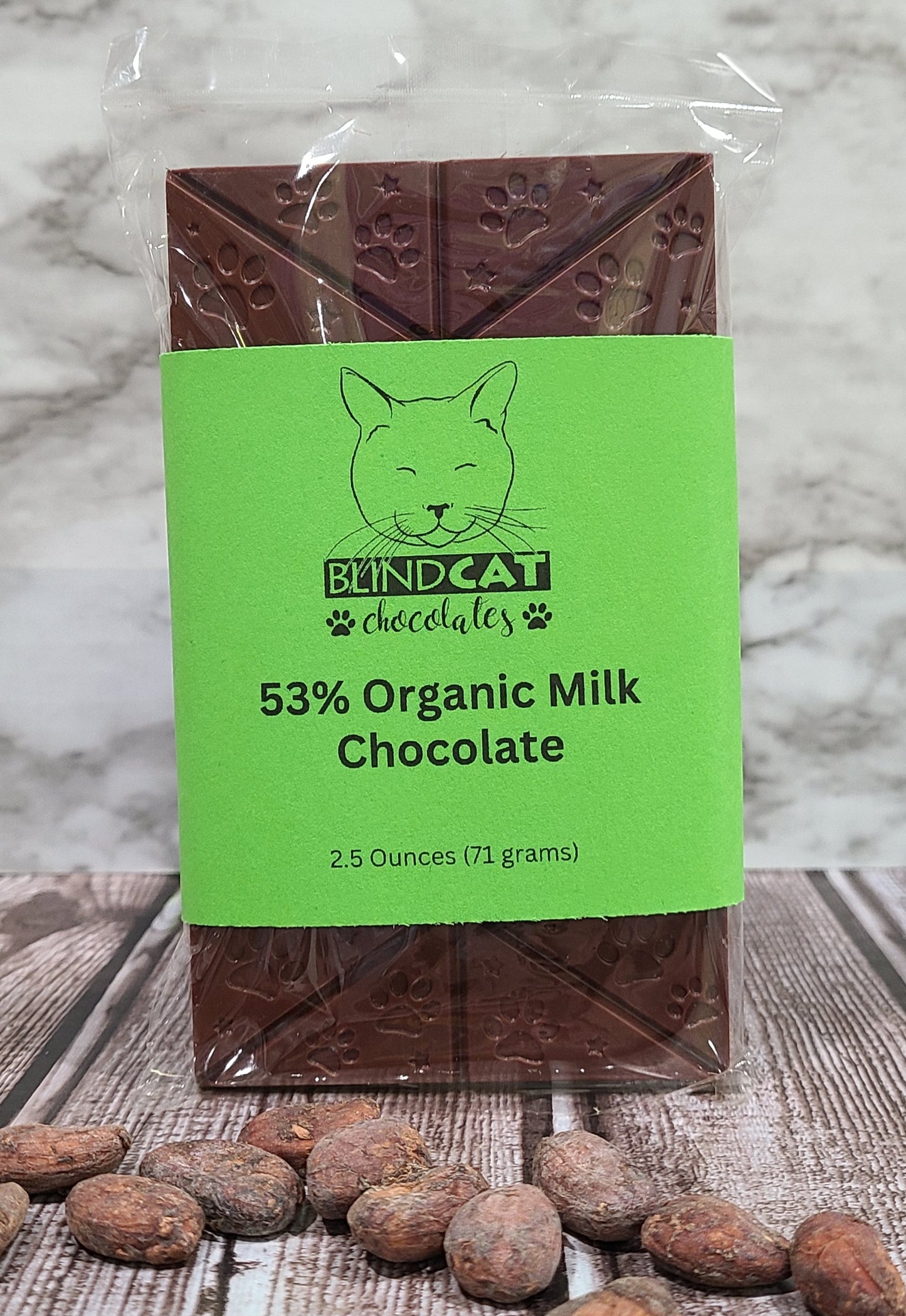 53% Organic Milk Chocolate – Blind Cat Chocolate
